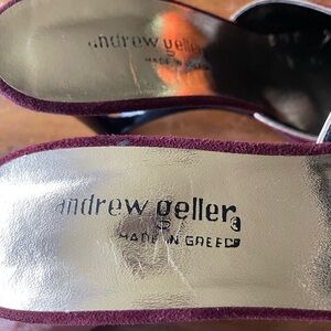 Andrew Geller | Shoes | Vintage Andrew Geller Suede Peep Toe Heels ...
